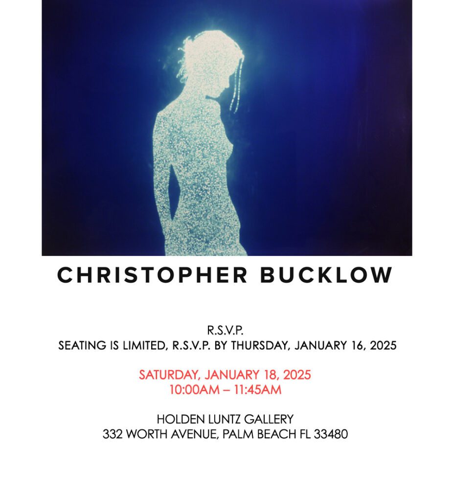 RSVP Christopher Bucklow talk - Holden Luntz Gallery